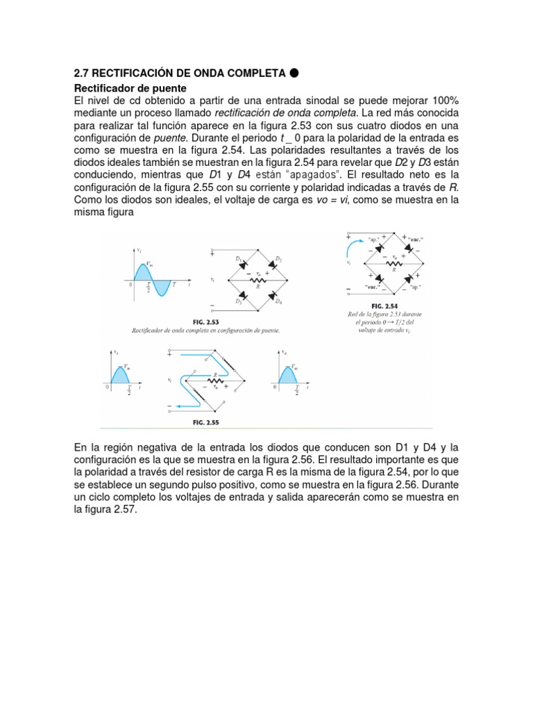 Rectificador de Onda Completa | PDF