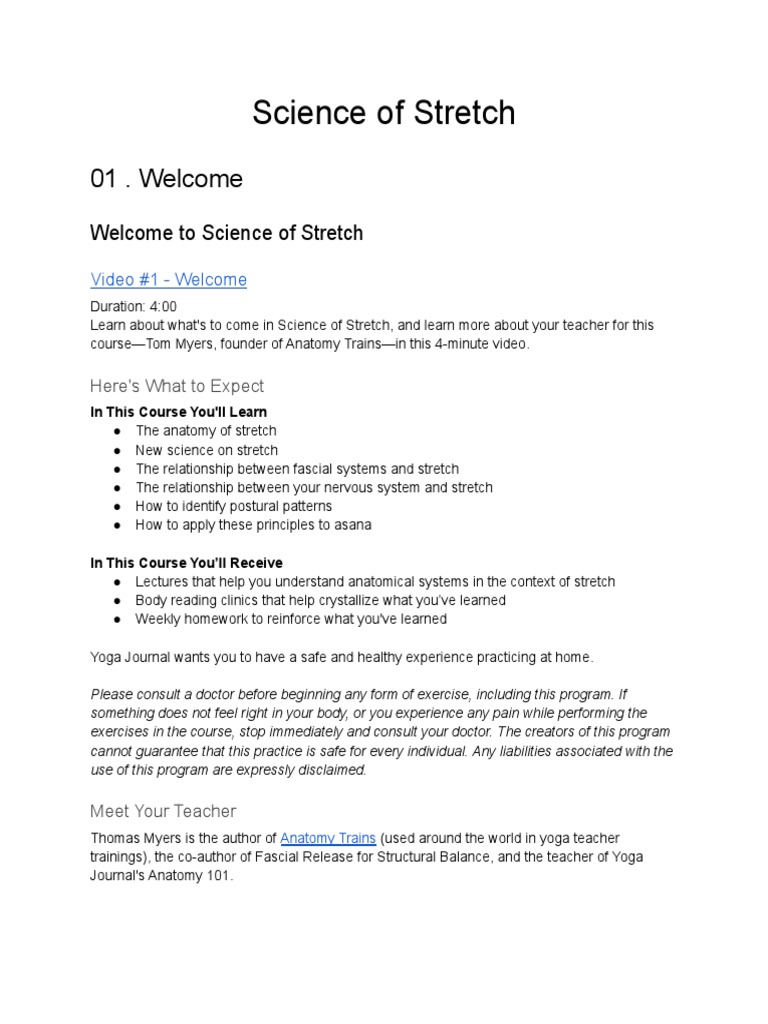 Science of Stretch - Anatomy Training For Stability and Resilience ...
