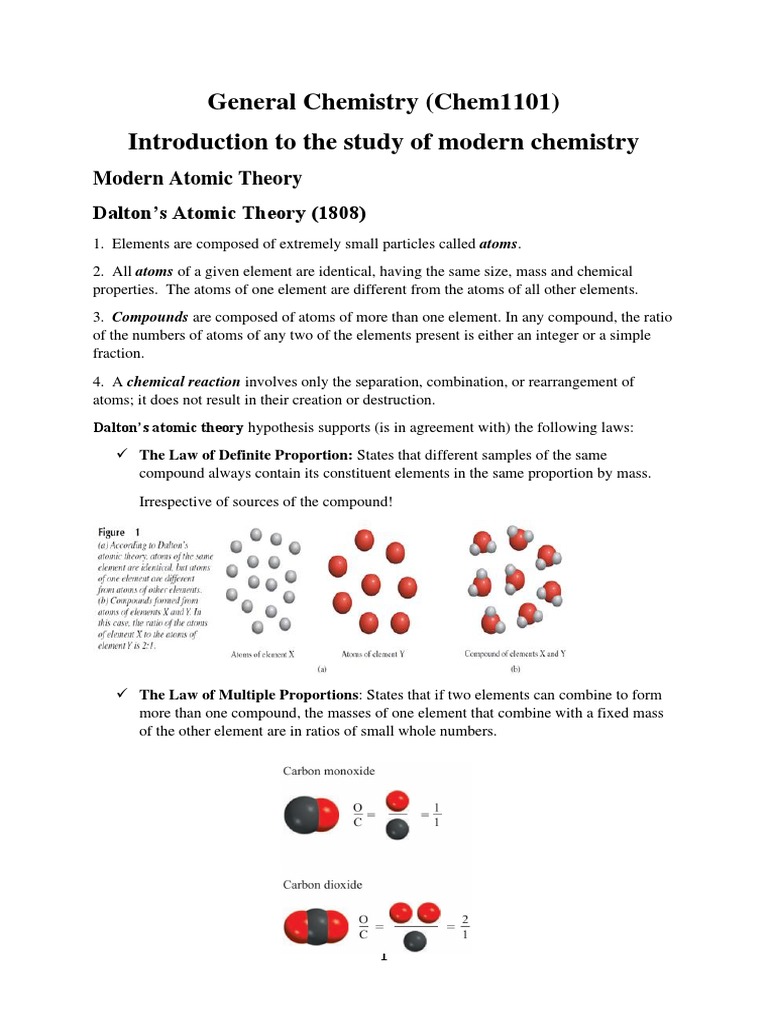 Unit 1 General Chemistry PDF | PDF | Ion | Atomic Nucleus