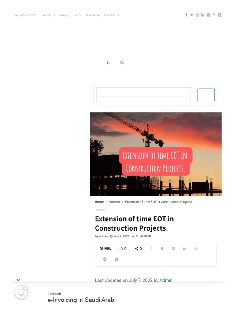 Extension of Time EOT in Construction Projects ...