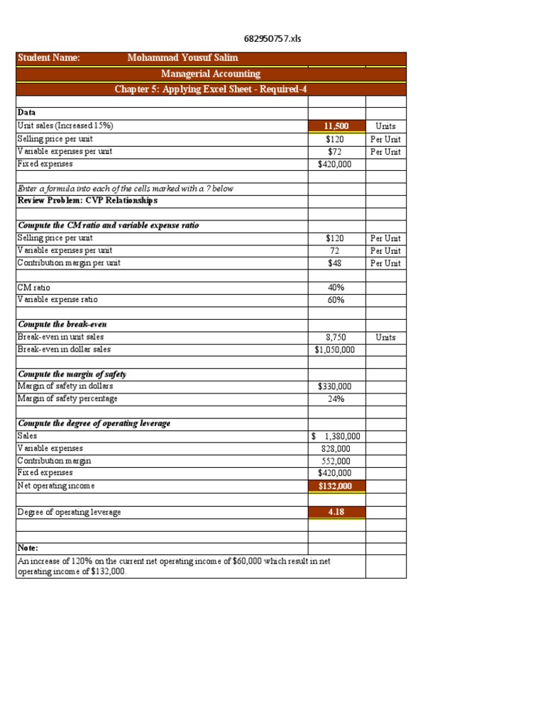 Managerial Accounting Analysis | PDF | Business | Business Economics
