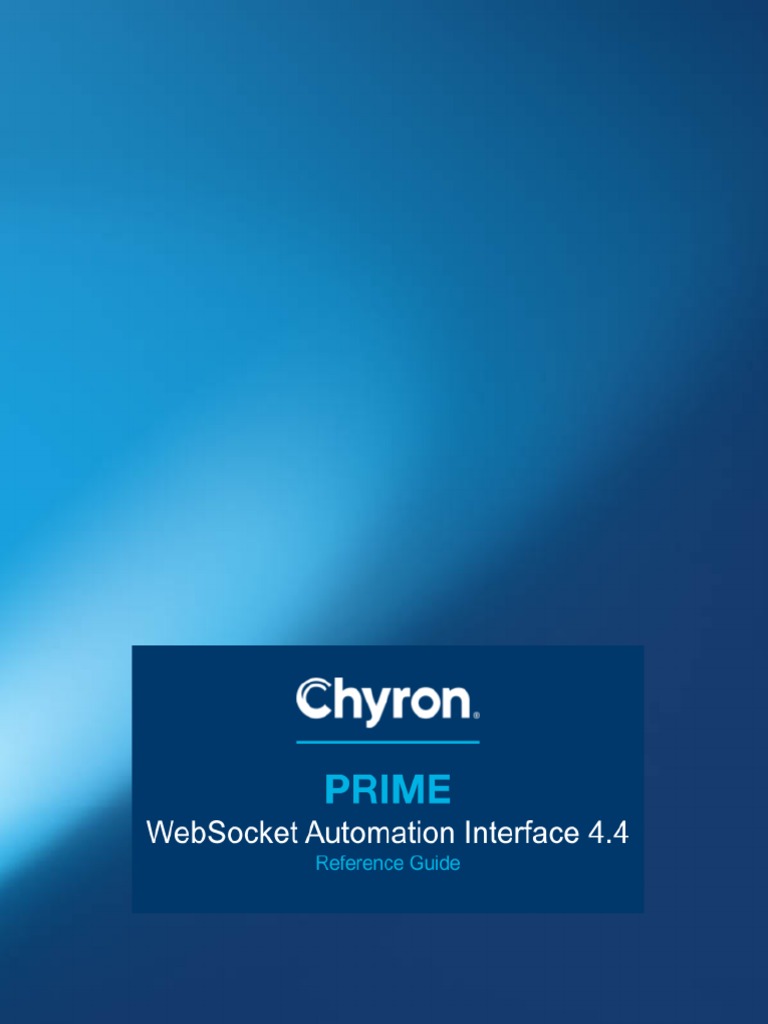 PRIME WebSocket Automation Interface | PDF | Parameter (Computer Programming) | Software