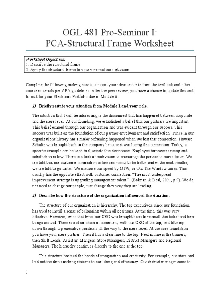 Structural Frame Analysis for Leadership | PDF | Job Satisfaction ...