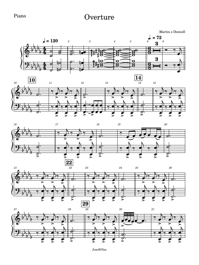 Overture - Piano | PDF