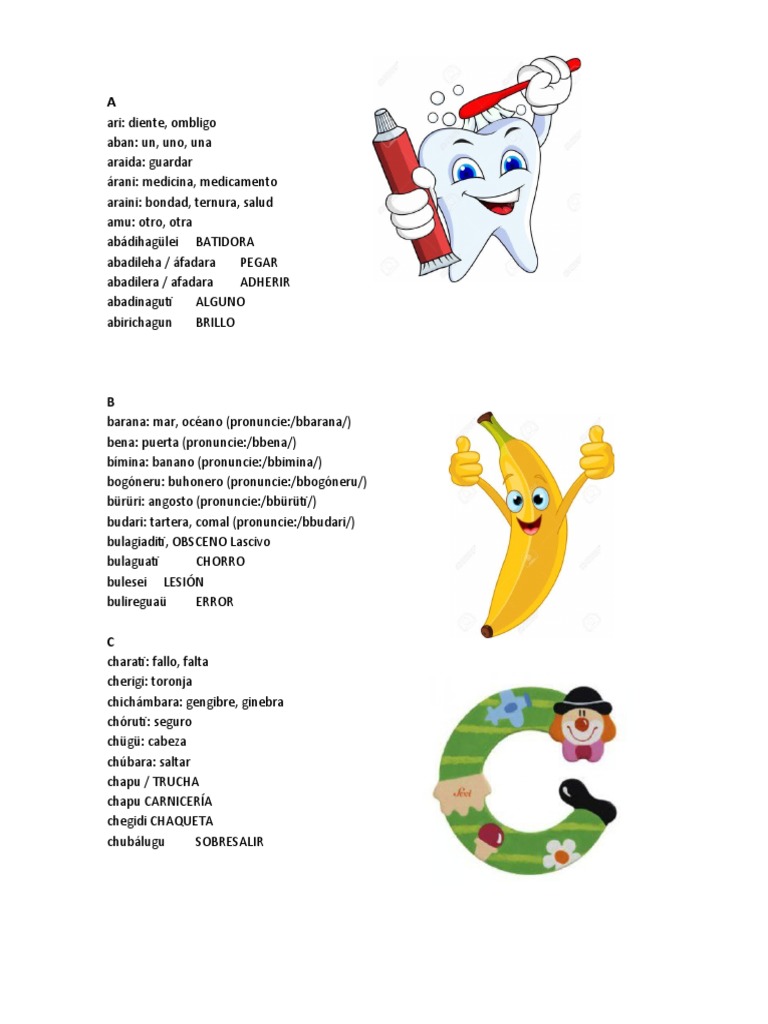 Abecedario en Garifuna | PDF