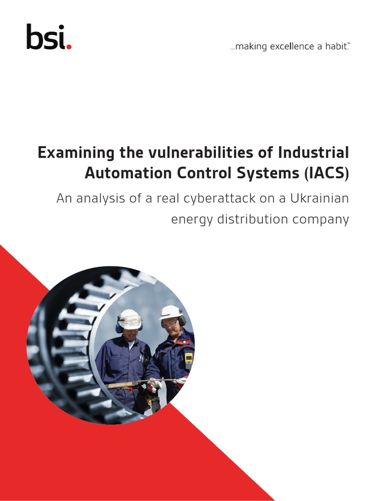 Bsi Cybersecurity Examining The Vulnerabilities of Iacs | PDF