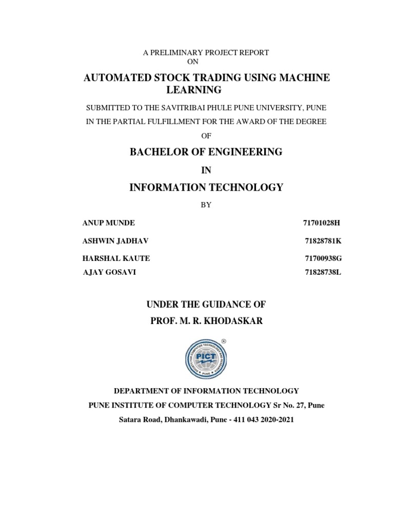 55 - MRK - Project Phase 1 Report | PDF | Time Series | Technical Analysis