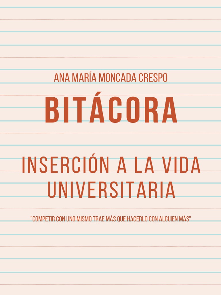 Bitácora - Ana María Moncada Crespo | PDF | Las emociones | Modificación de comportamiento