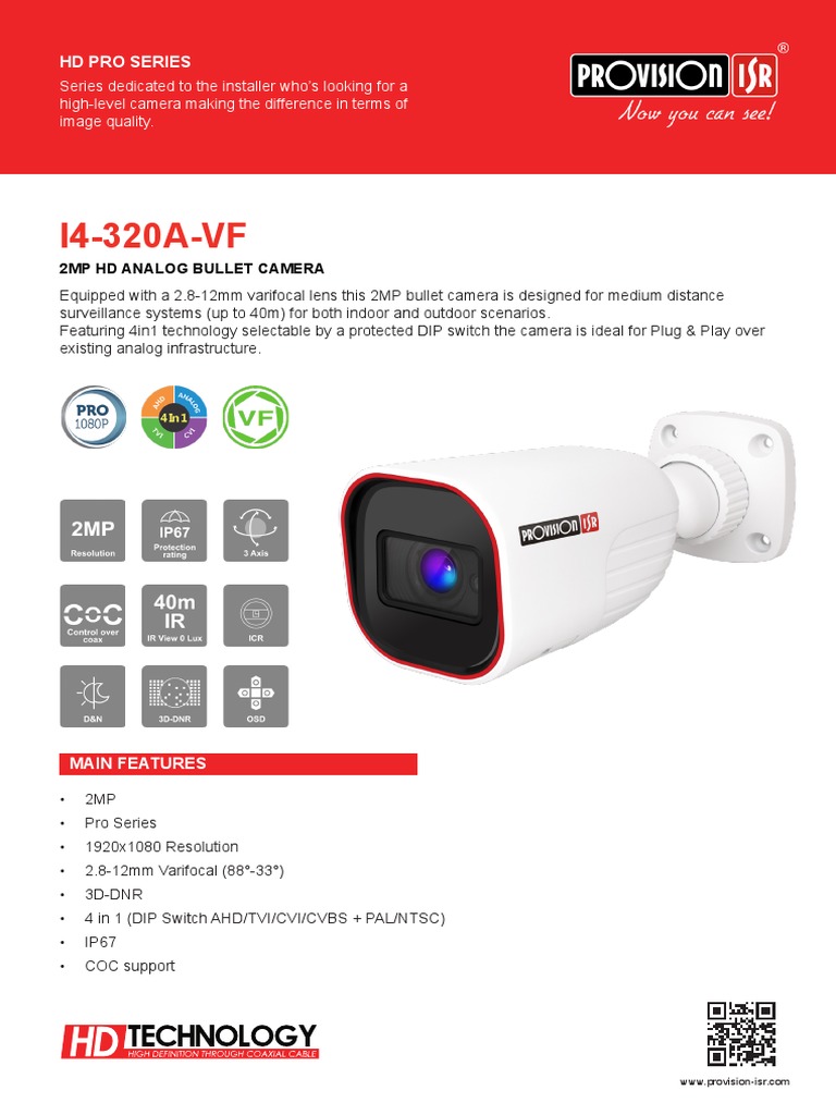 Cámara Analógica Provision Isr | PDF | Computers | Technology & Engineering