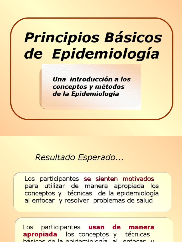 Principios Basicos de Epidemiologia 130921101836 Phpapp02 | PDF