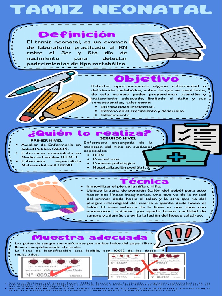 Tamiz Neonatal INFOGRAFIA | PDF | Infantes | Enfermería