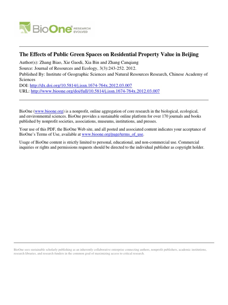 Biao, Z., Gaodi, X., Bin, X., & Canqiang, Z. (2012) - The Effects of ...