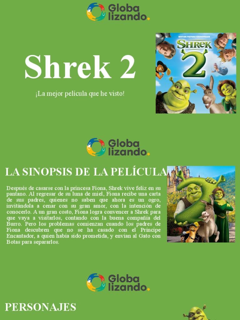 Sinopsis y personajes de Shrek 2 | PDF | Novela negra, policíaca y suspenso