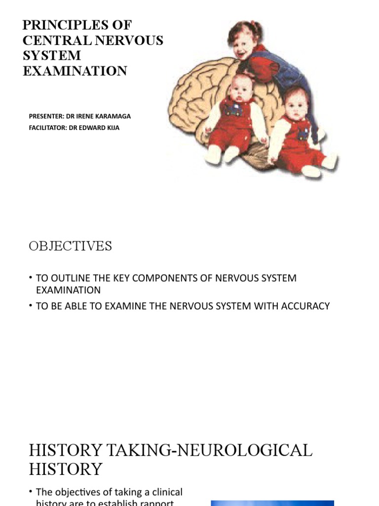 Central Nervous System Examination Guide | PDF | Anatomical Terms Of ...