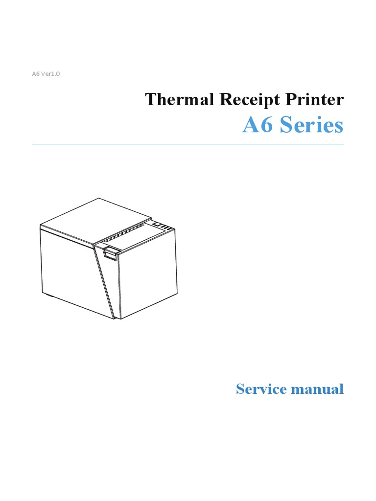 Thermal Printer Service Guide | PDF | Electrical Connector | Printer (Computing)