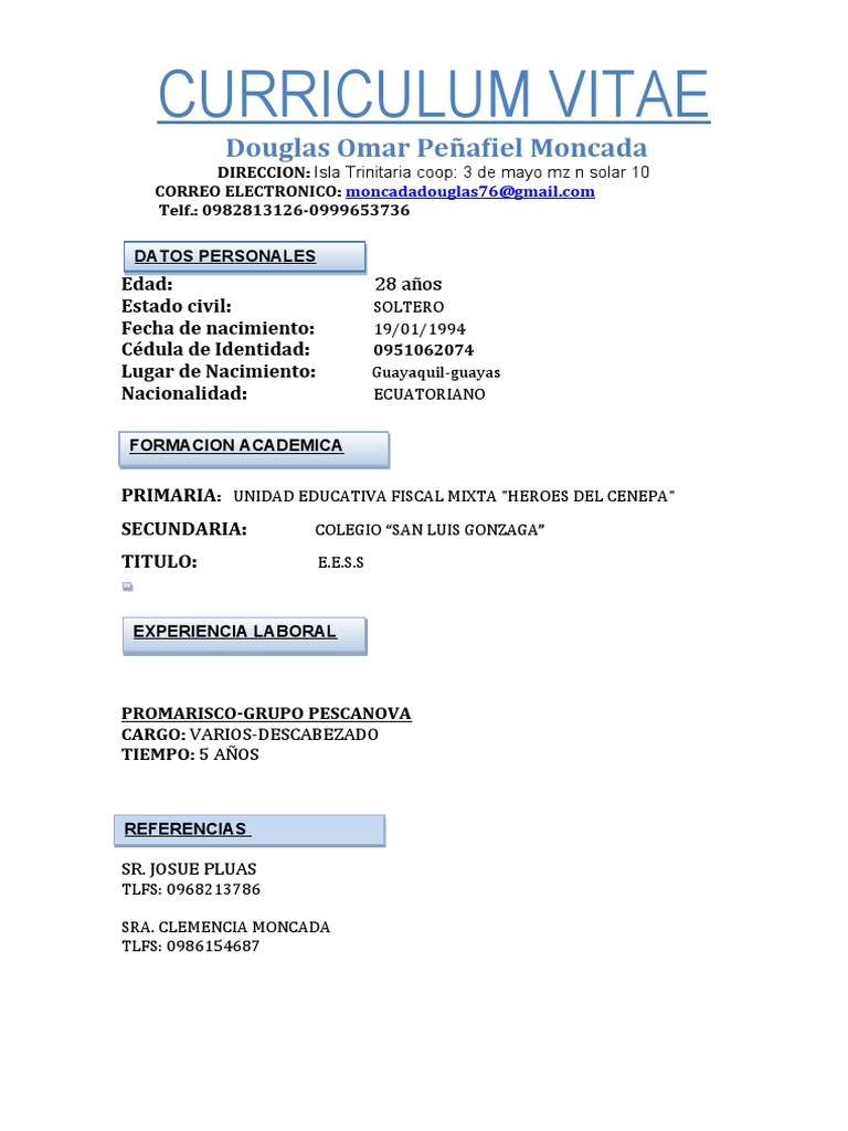 Curriculum Vitae Chacha Lucas Teku Leo | PDF