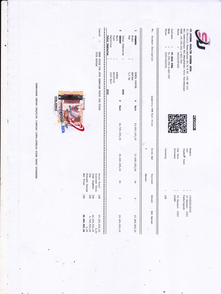 Invoice Stamper Oshima | PDF