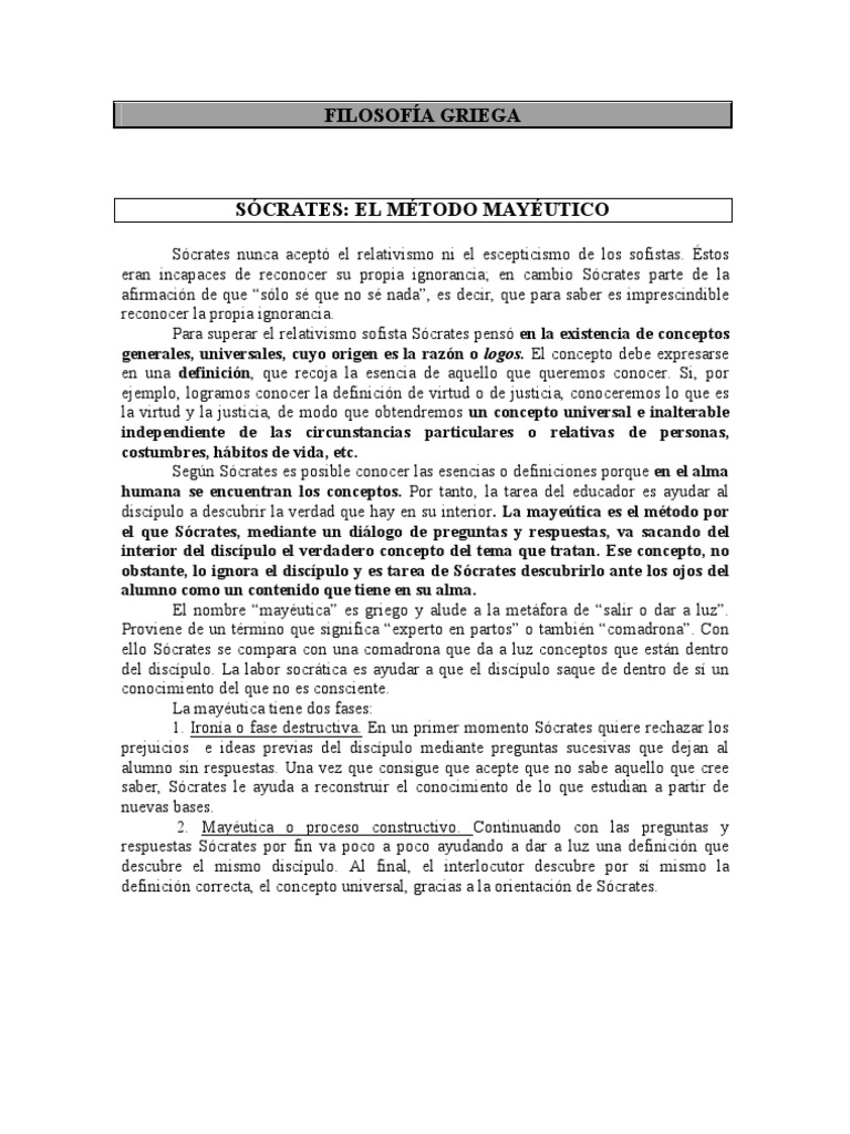 Resúmenes Sócrates Platón Aristóteles Pdf Platón Conocimiento