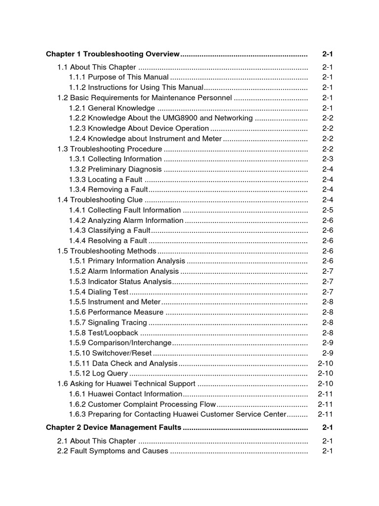 UMG8900 Maintenance Manual-Troubleshooting | PDF | Troubleshooting | Menu (Computing)