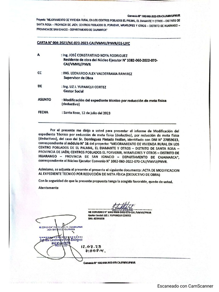 Modelo Informe de Deductivo | PDF