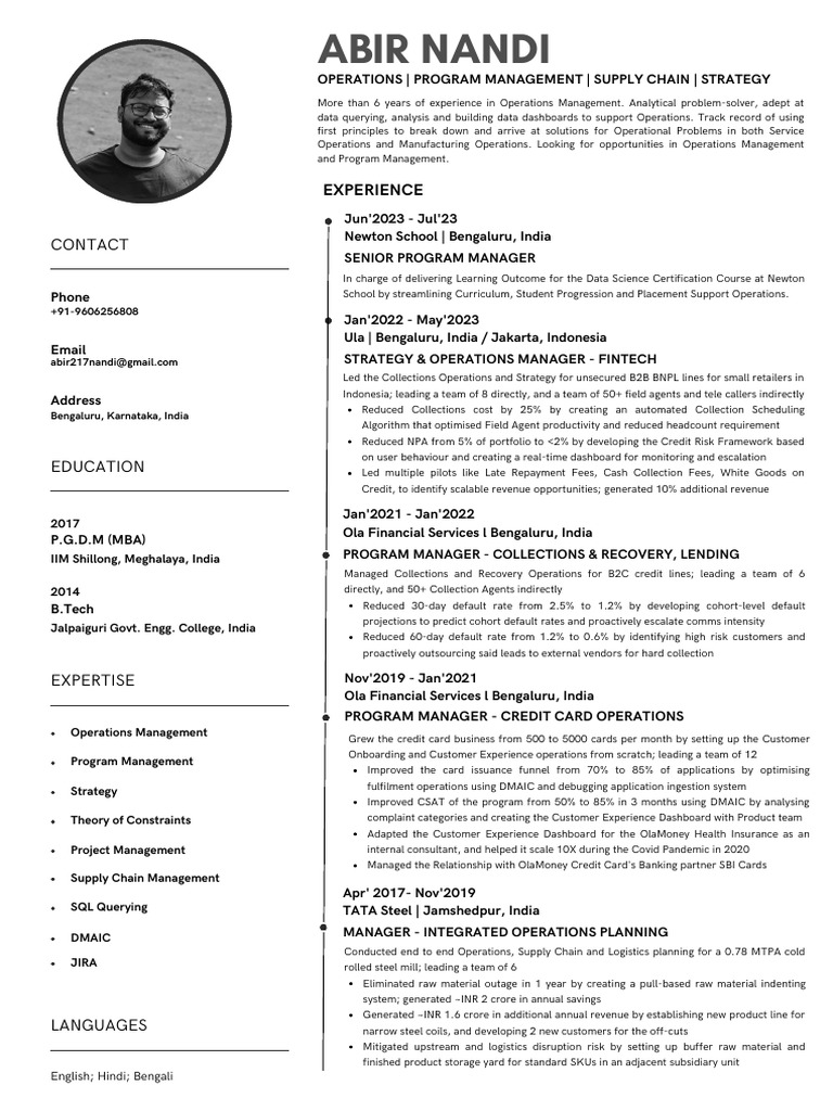 Abir Nandi Latest CV Print | PDF | Applied Mathematics | Cybernetics