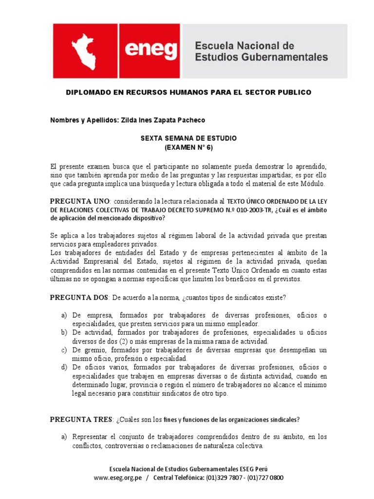 Modulo Vi Examen | PDF