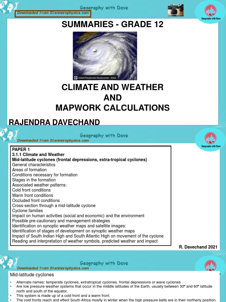 Climate and Weather Summaries | PDF | Tropical Cyclones | Eye (Cyclone)