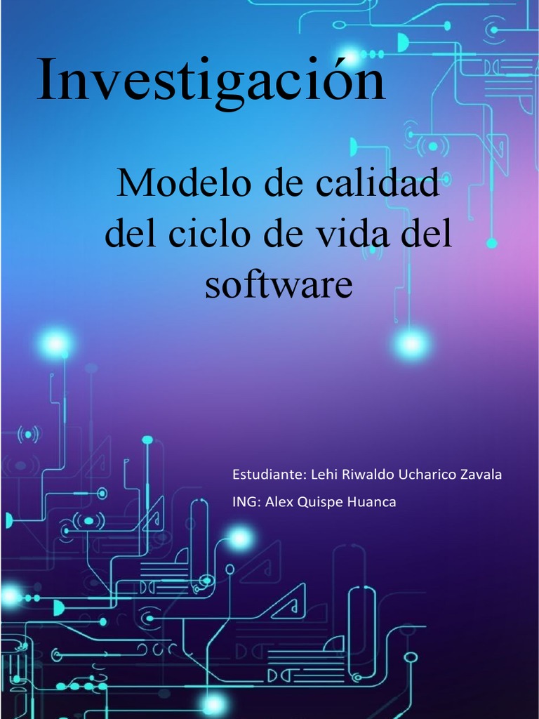Modelo de Calidad Del Ciclo de Vida Del Software | PDF | Software | Desarrollo de software