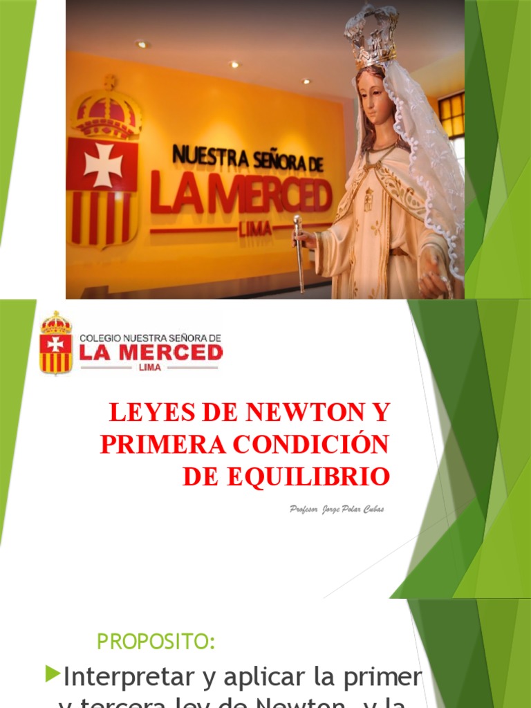 Leyes de Newton y Primera Condición de Equilibrio - 2023 (Repaired) | PDF | Las leyes del ...