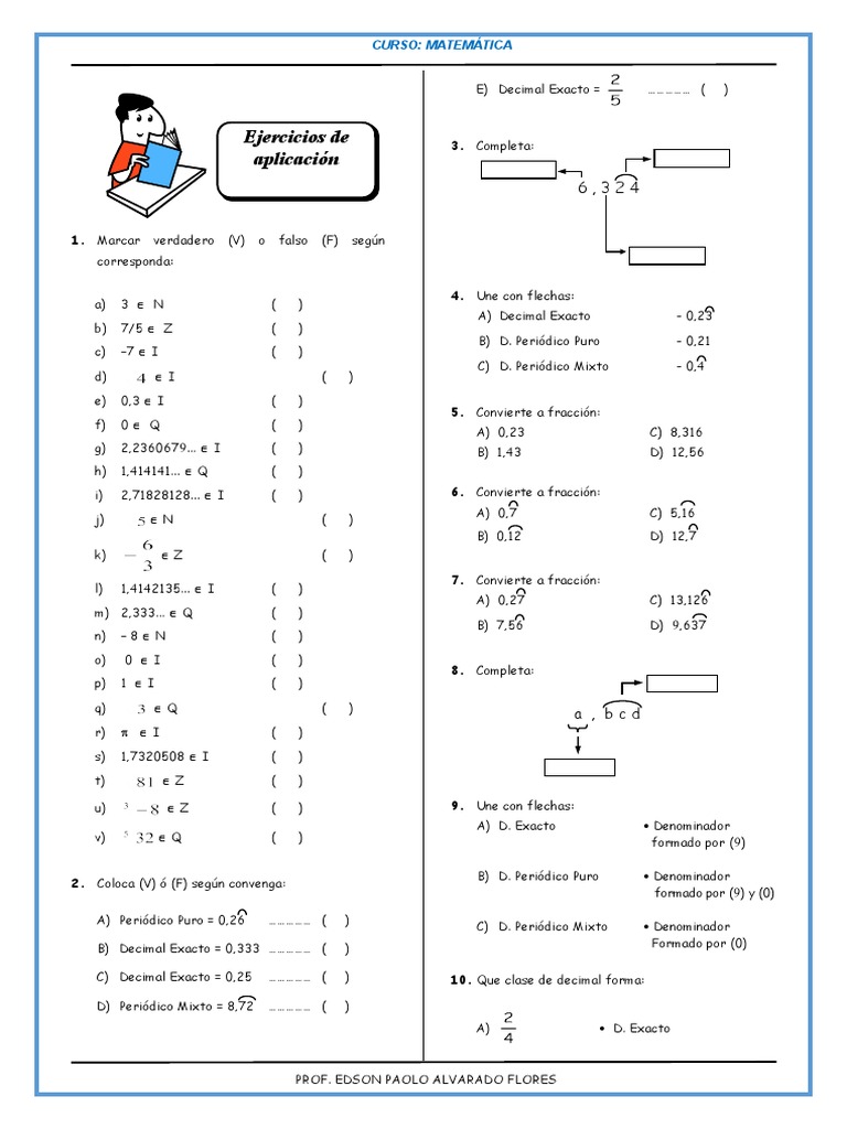 NUMEROS RACIONALES E IRRACIONALES | PDF