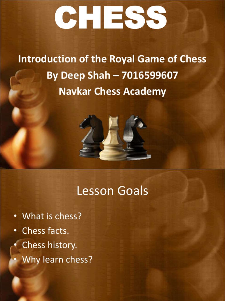 Chess by Deep Shah | PDF | Chess | Thought