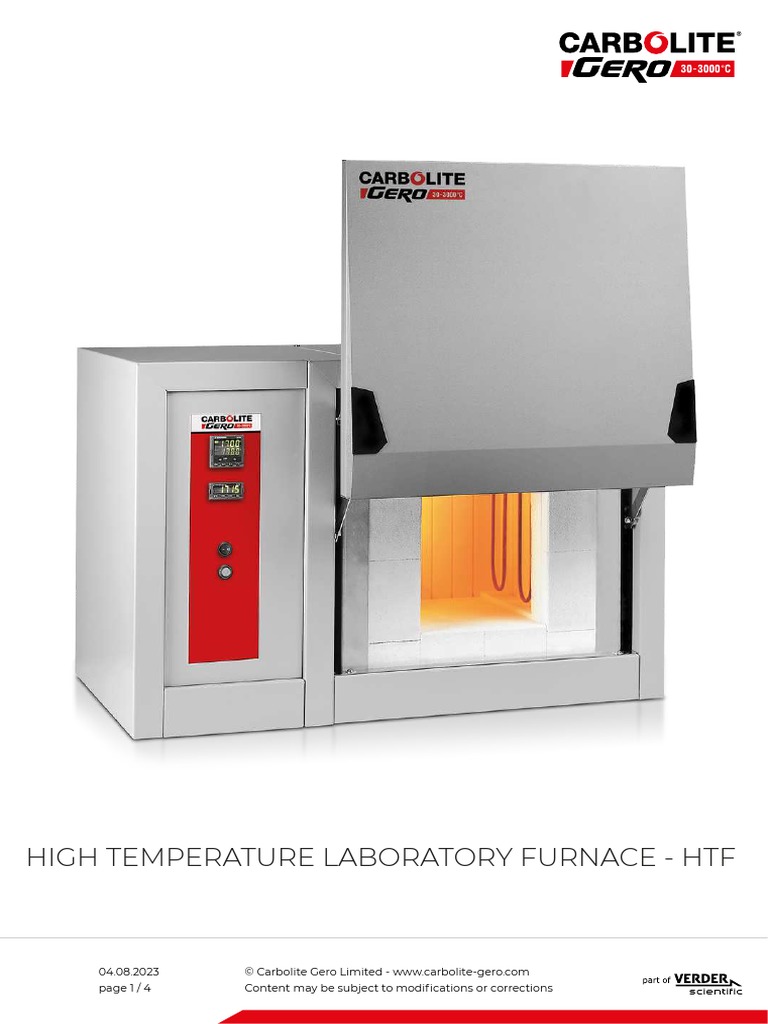High-Temp Lab Furnaces Guide | PDF | Thermocouple | Refractory