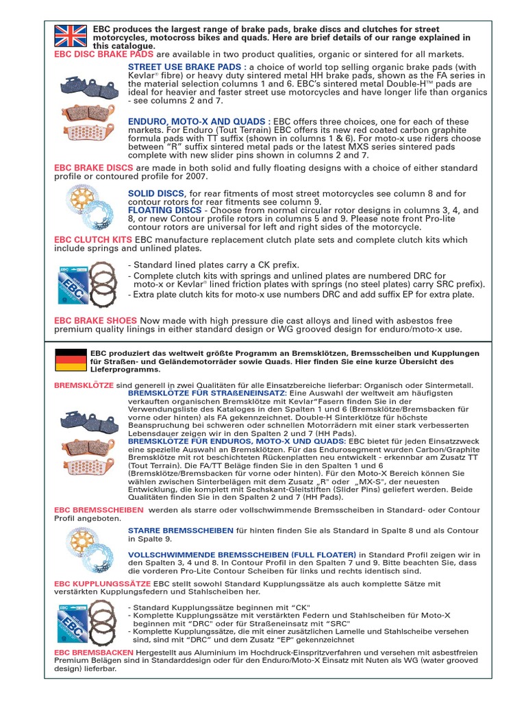 Catalogo EBC 2007 | PDF | Physical Sciences | Materials