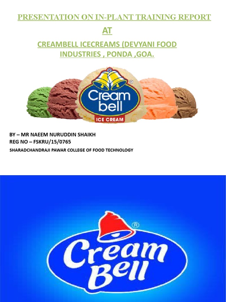 by Naeem Shaikh On Creambell Icecream Industry | PDF | Chocolate | Milk