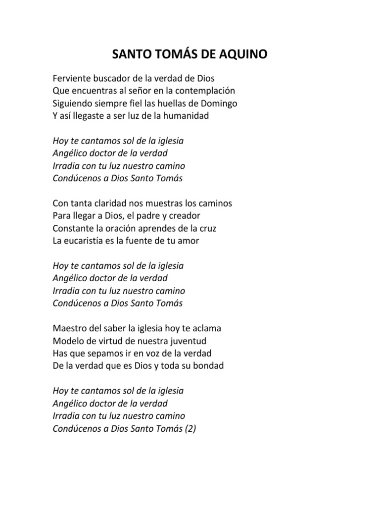 Santo Tomás de Aquino | PDF