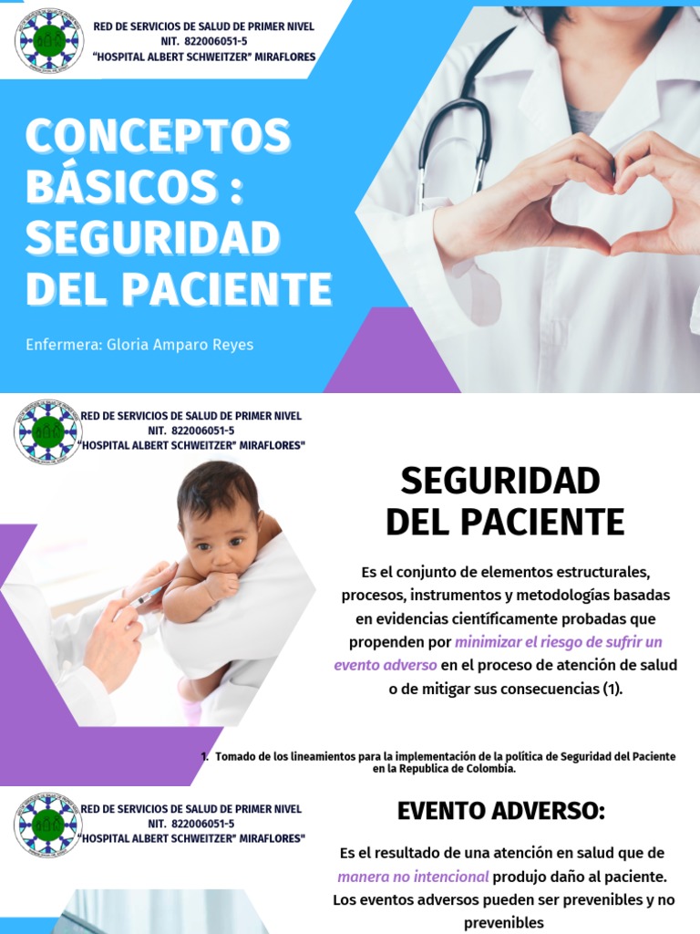 Conceptos de Seguridad Del Paciente | PDF | Seguridad del paciente ...