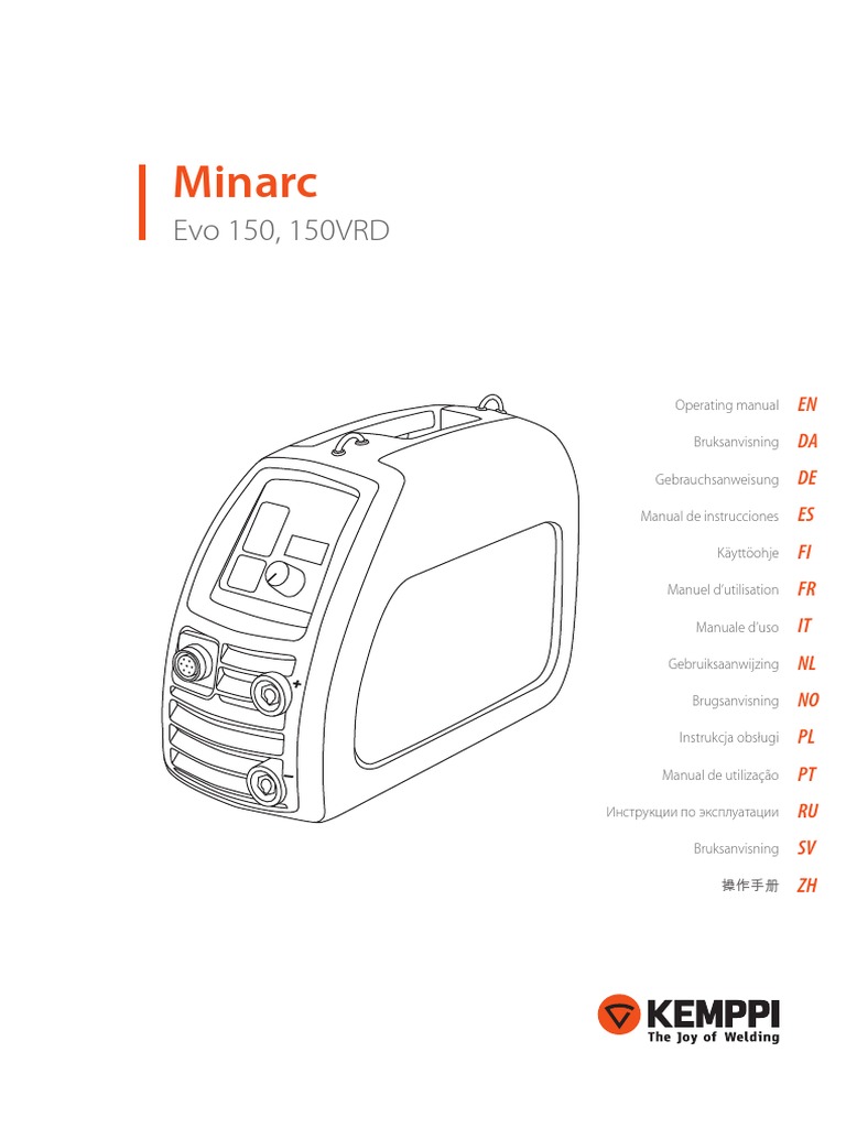 Manual Kemppi Minarc Evo 150 | PDF | Construction | Welding