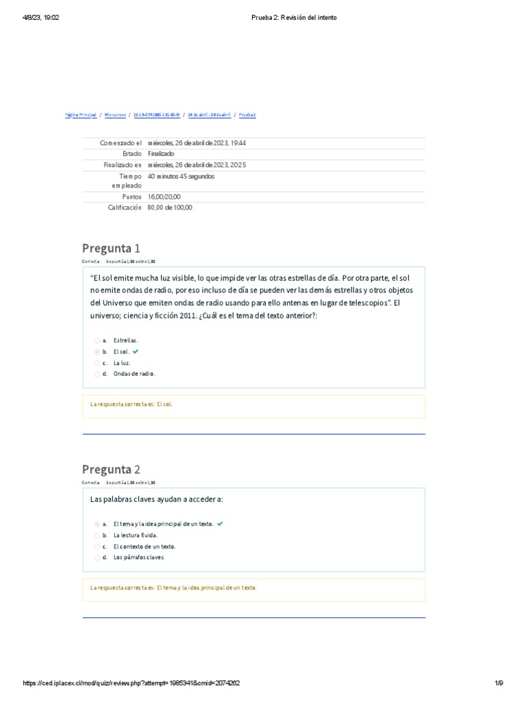 Prueba 2 - Redaccion y Comunicacion | PDF