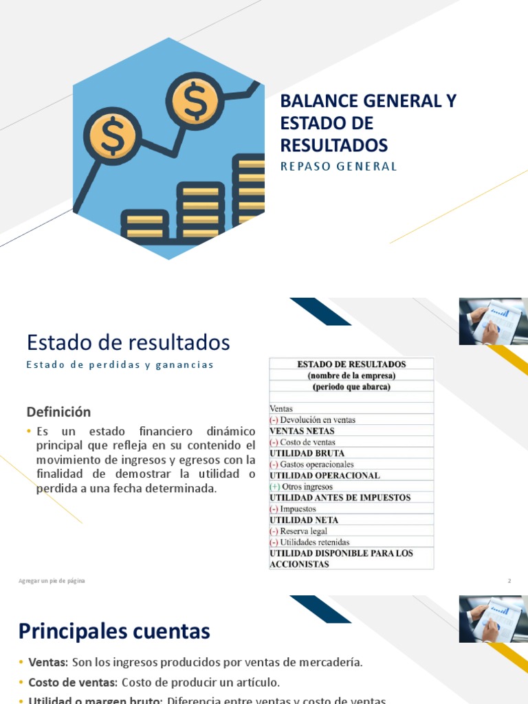 Balance General y Estado de Resultados | PDF | Estado de resultados ...