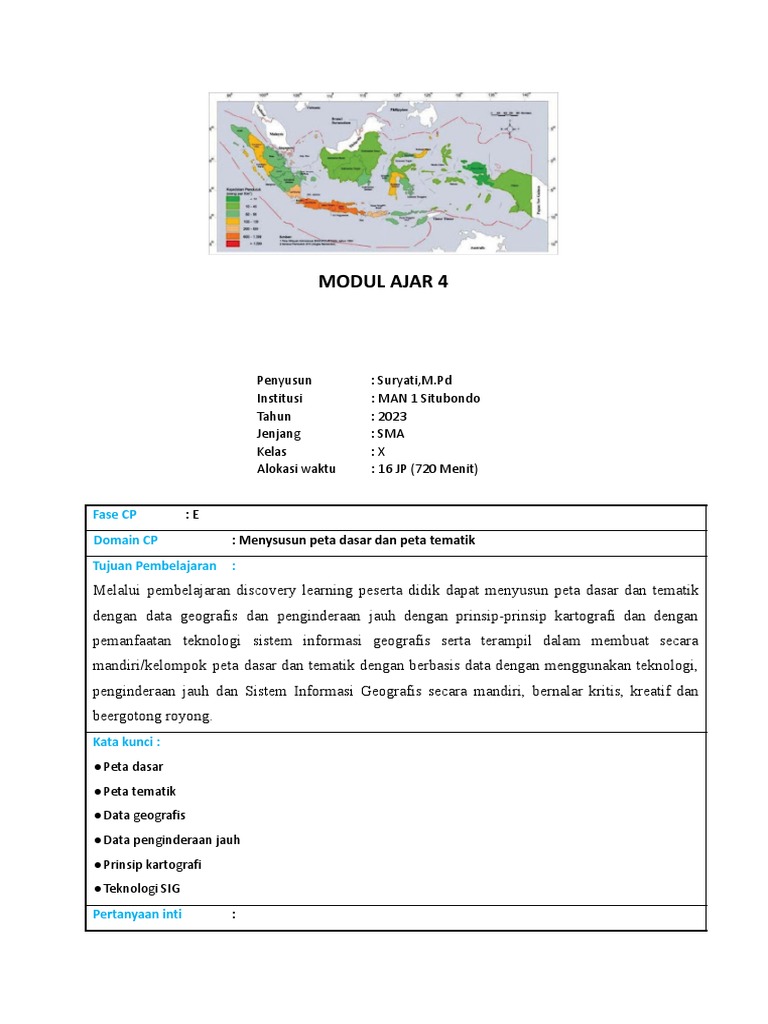 Modul Ajar Geo 4 | PDF