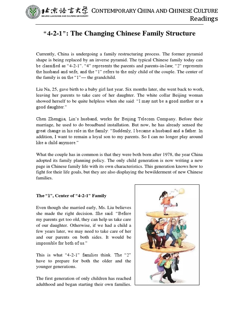 The Changing Chinese Family Structure | PDF | China | World Politics
