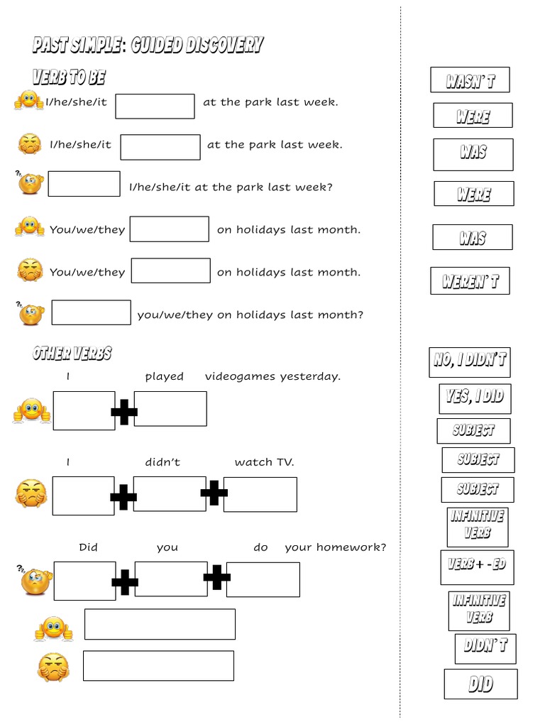 Past Simple Guided Discovery | PDF