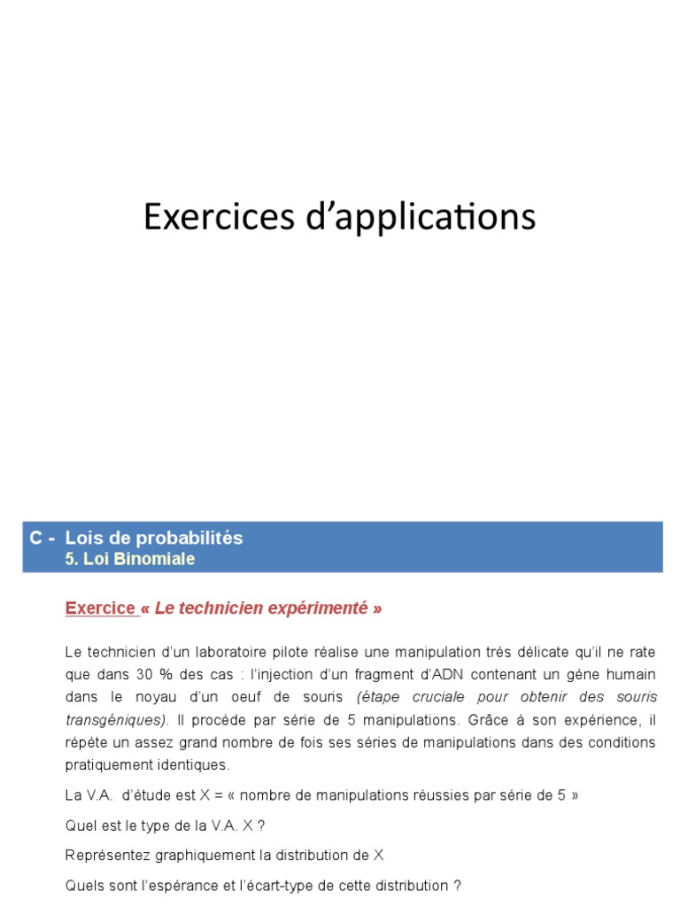 Exercice D'applications | PDF