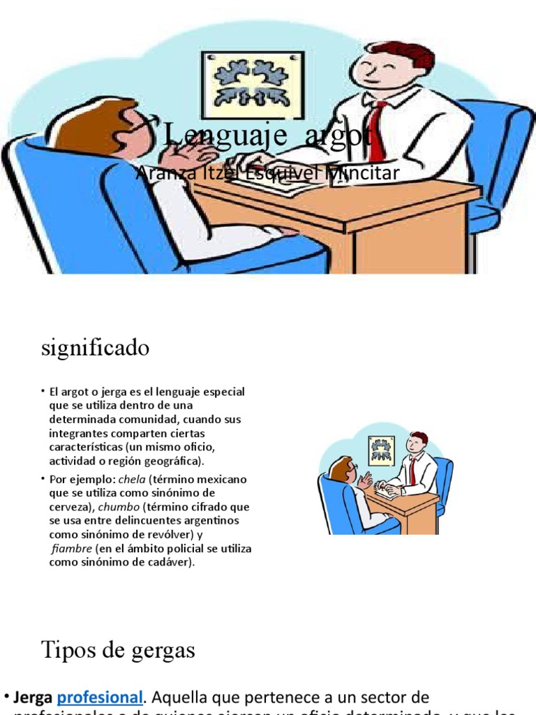 Lenguaje Argot | PDF