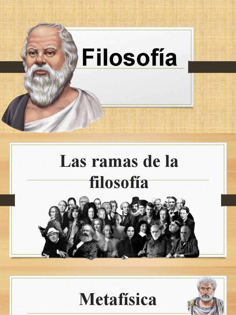 Ramas de La Filosofia | PDF | Filosofía natural | Metafísica