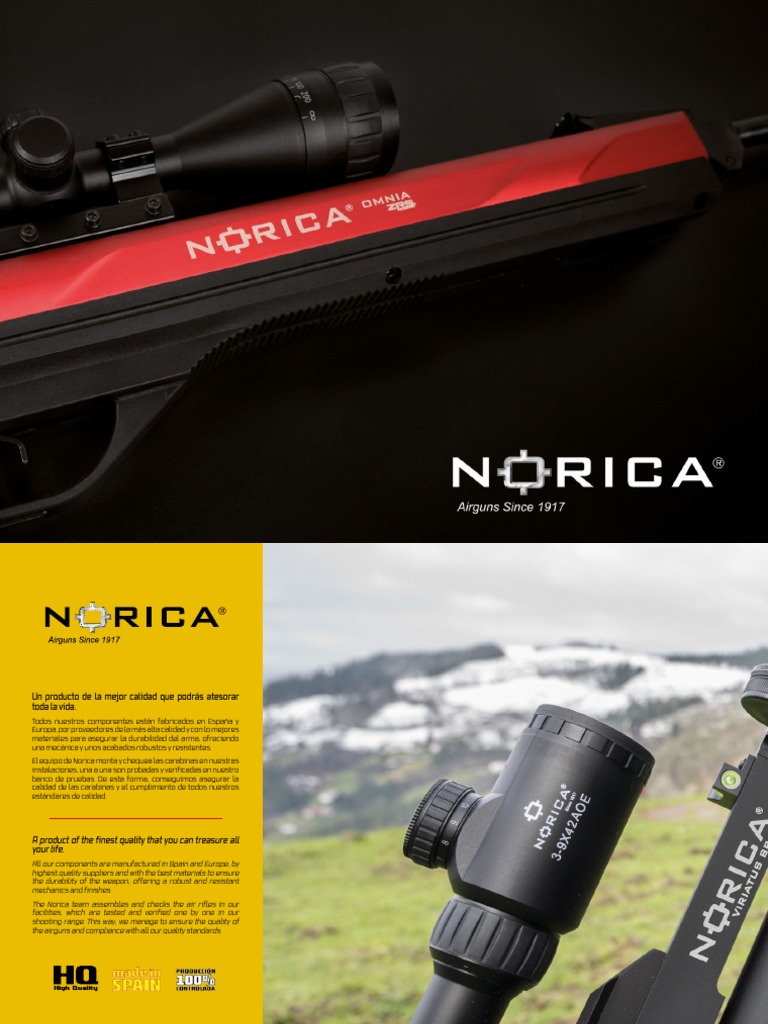 Carabinas Norica: Calidad y Precisión | PDF | Armas de fuego | Balística