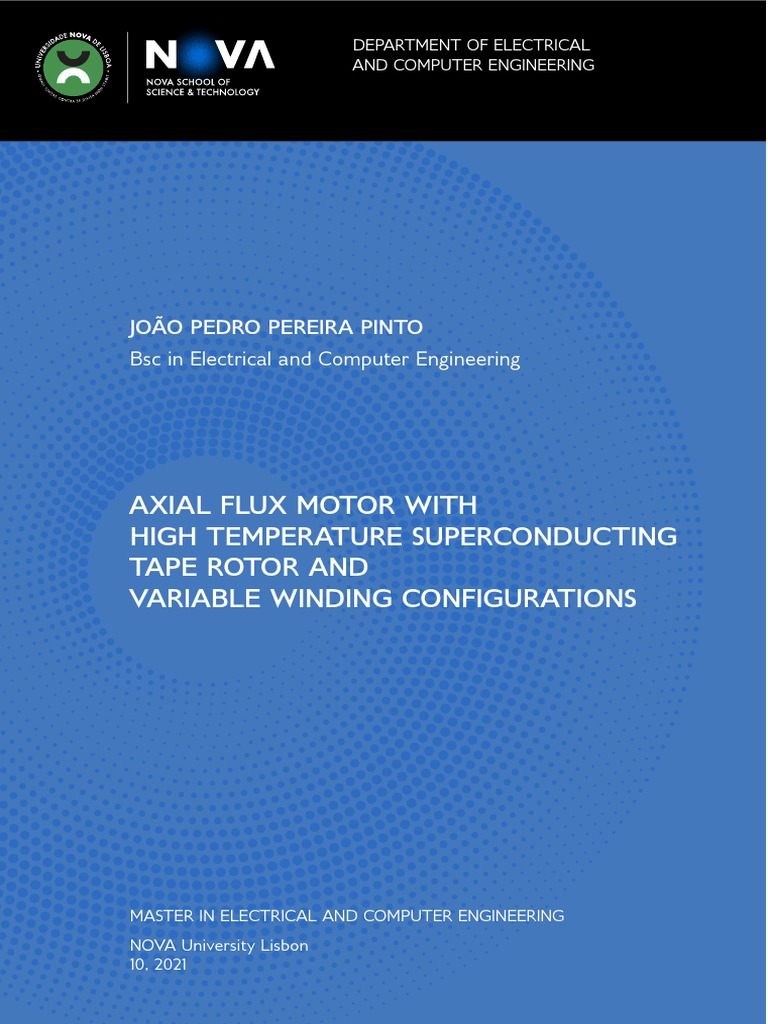 Pinto 2022 | PDF | Electric Motor | Superconductivity