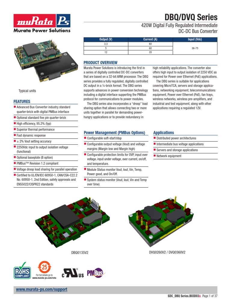 DBQ/DVQ Series: Product Overview | PDF | Electronic Engineering ...