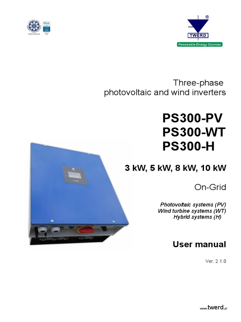 Ps300 User Manual en | PDF | Power Inverter | Photovoltaic System