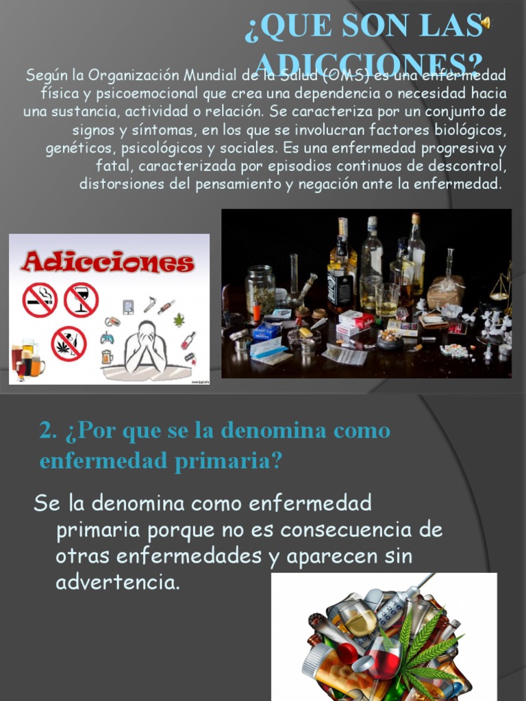 Que Son Las Adicciones | PDF | La dependencia de sustancias | Alcoholismo